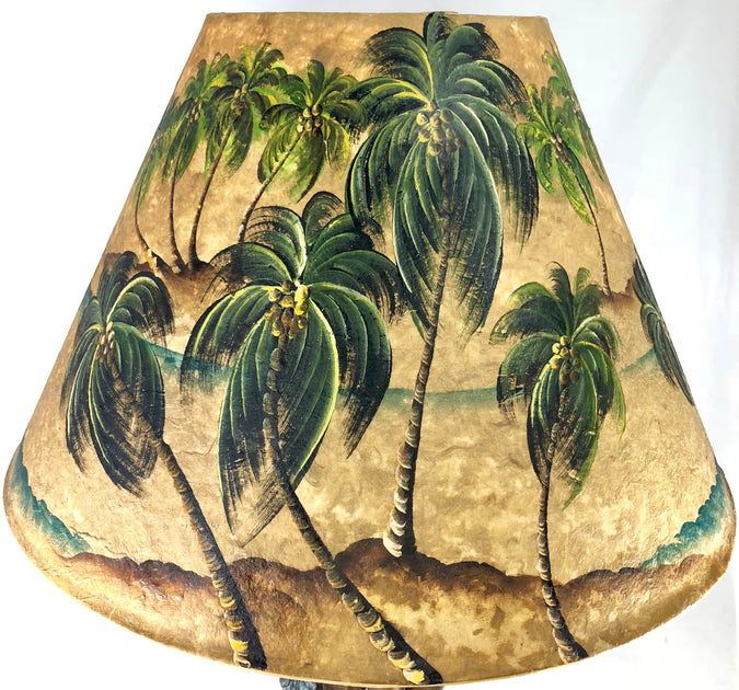 Ocean Palm Shade - 22 Inch Large Head (9x14x22) | Hawaiian Hula Lamps